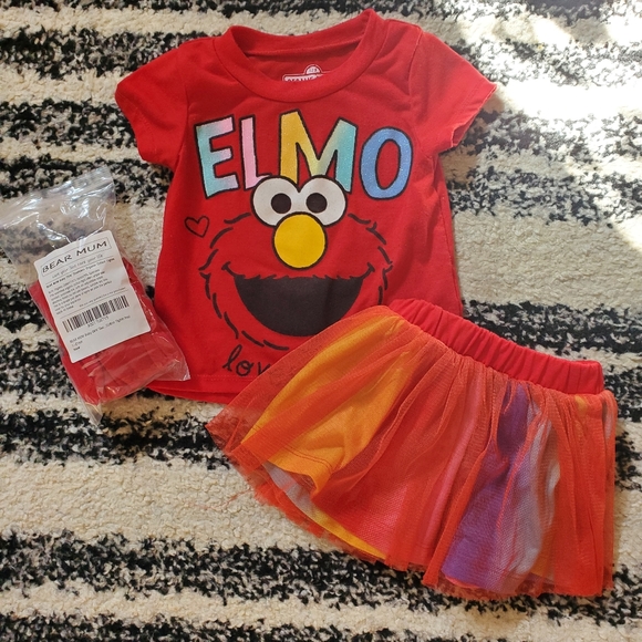 Sesame Street | Matching Sets | Sesame Street Elmo Tshirt And Skirt ...